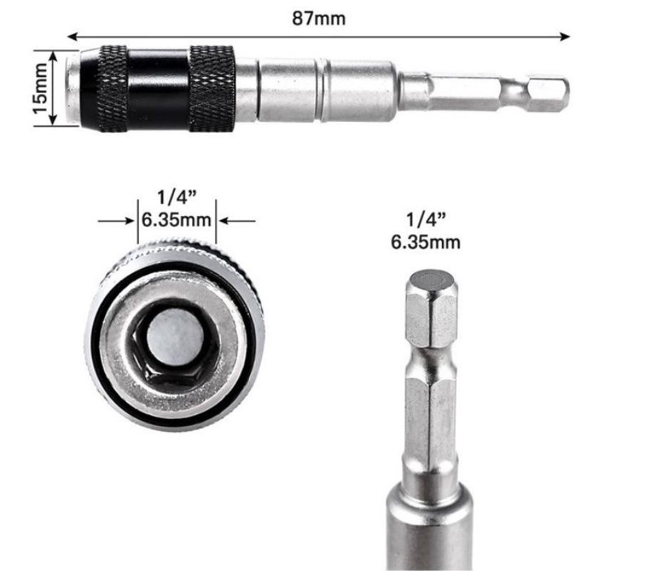 New 1/4"Hex Magnetic Pivoting Drill Bit Quick Change Drive Guide Drill ...