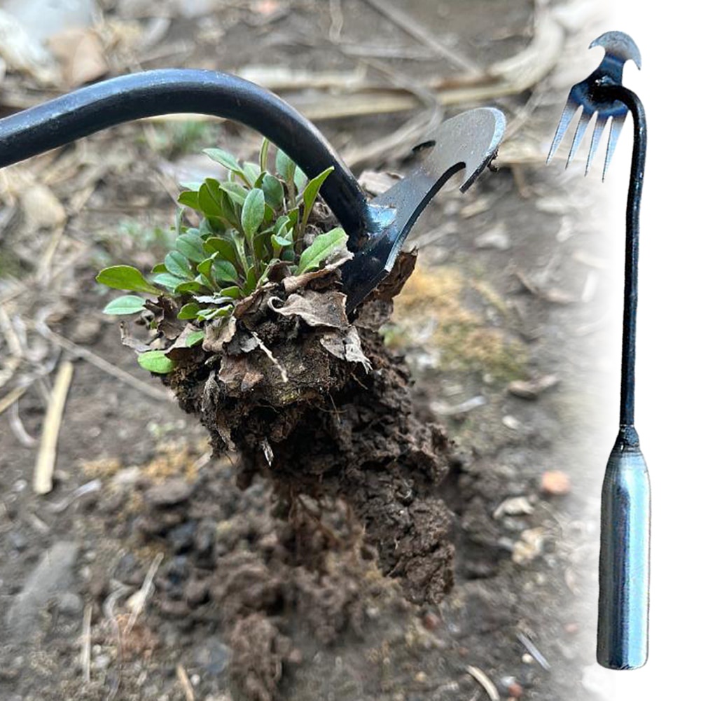 Weeding Tool Grass Rooting Loose Soil Rake Manganese Steel Hand Weeder ...