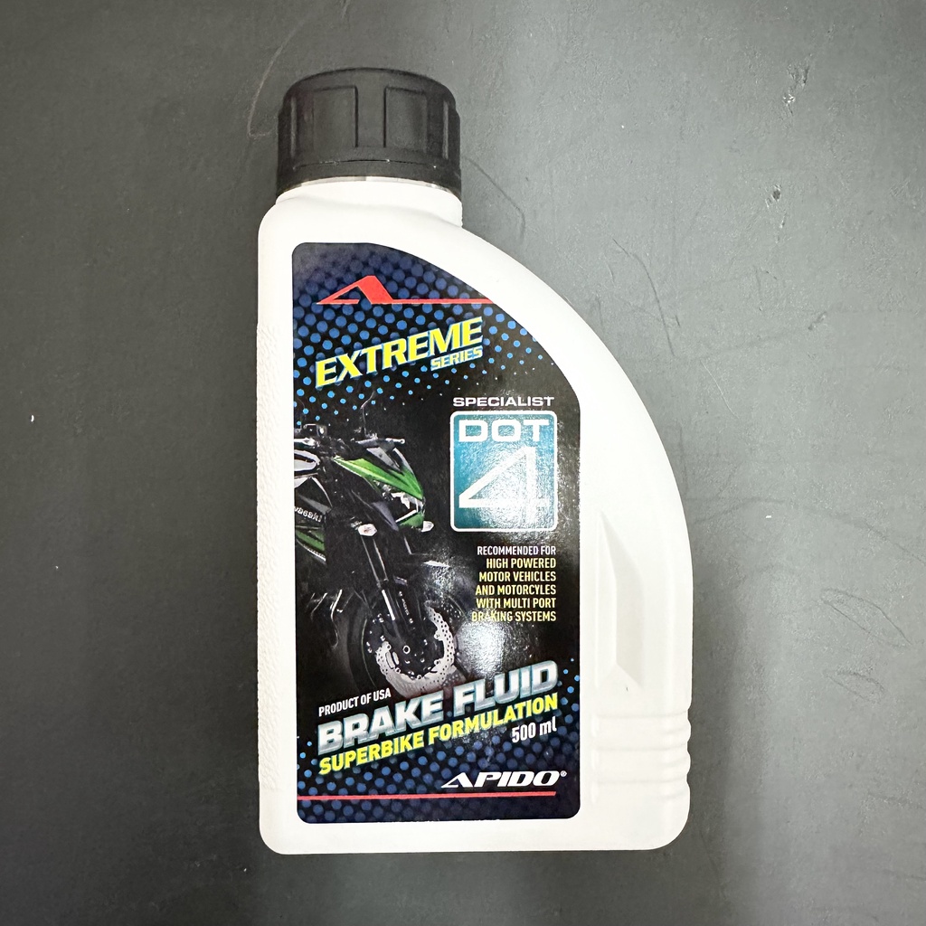 MOTORCYCLE BRAKE OIL MINYAK BRAKE BRAKE FLUID DOT4 EXTREME SERIES APIDO ...