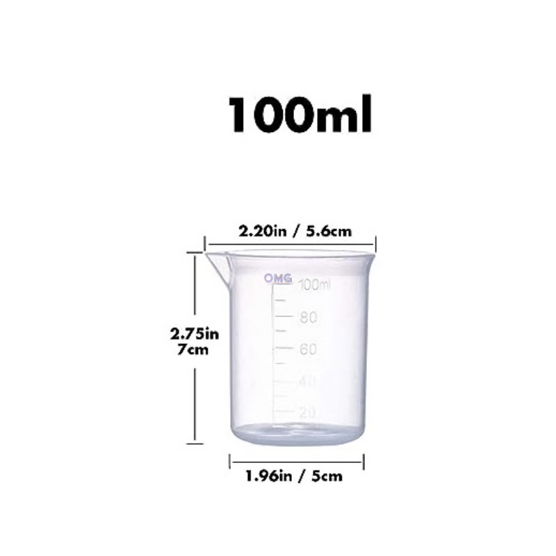 Gundam Tool Beaker 10ml 25ml 50ml 100ml Measure Container Measuring Cup ...