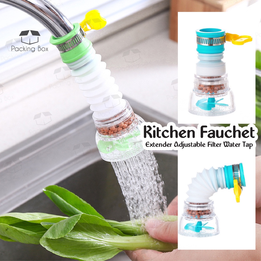 PKB Kitchen Tap Anti-splash Extension Pipe Filter Rotate Water Tap ...
