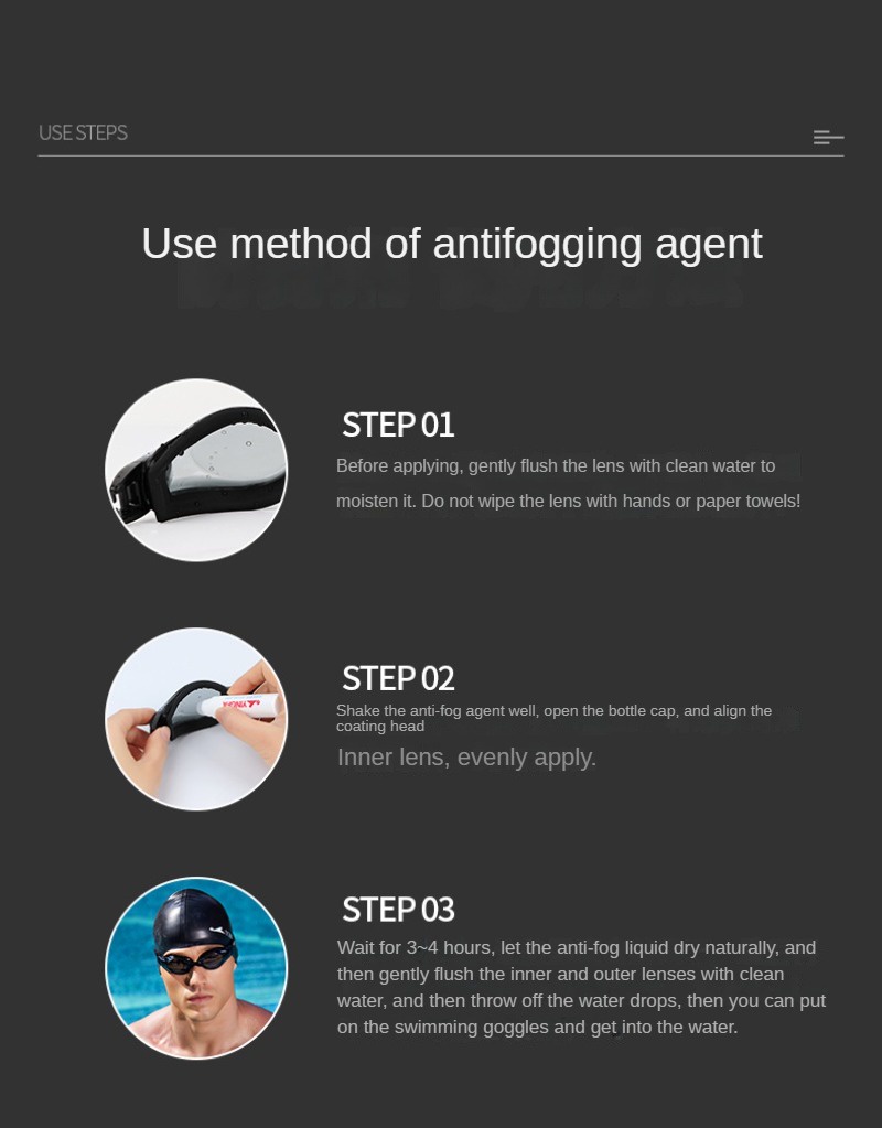 Yingfa new anti-fog agent swimming goggles defogging HD coating agent ...