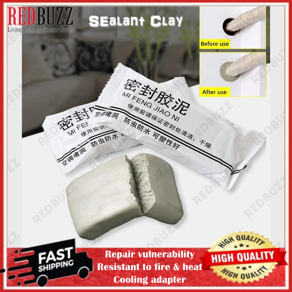 REDBUZZ Sealant Clay Seal Cement Glue Waterproof Repair Air Conditioner ...