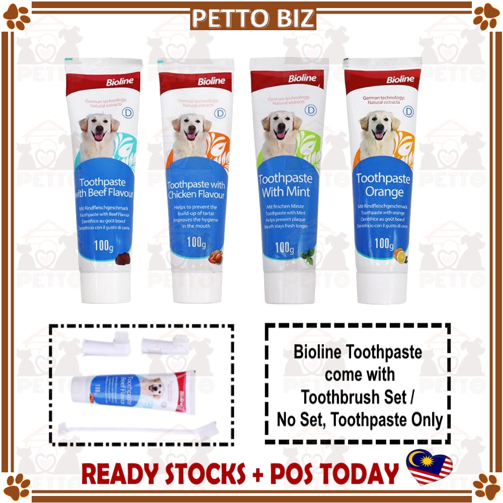 Bioline Toothpaste Set For Dog's Freash Breath Toothpaste odol pasta ...