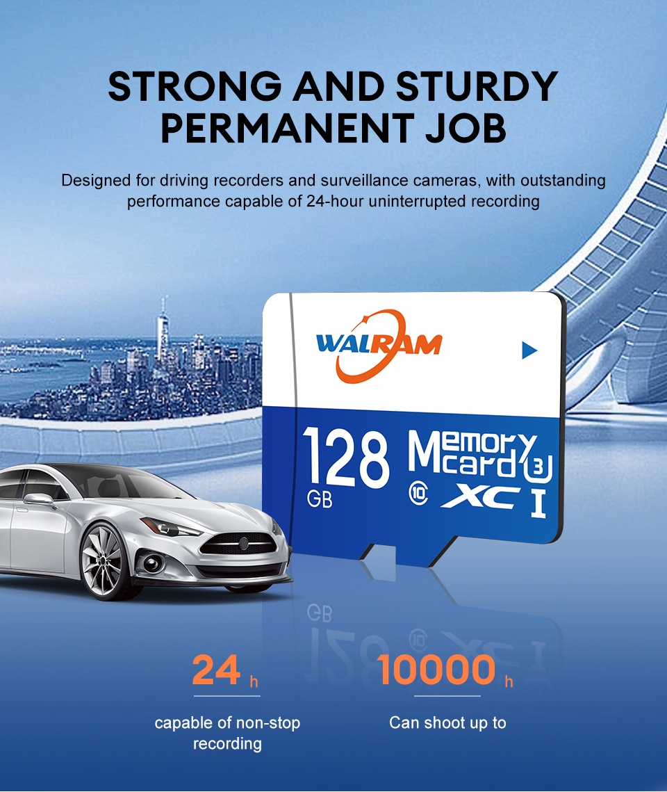 WALRAM Memory Card 32GB 64GB 128GB A1 U3 Class10 for Cell Phone Car ...