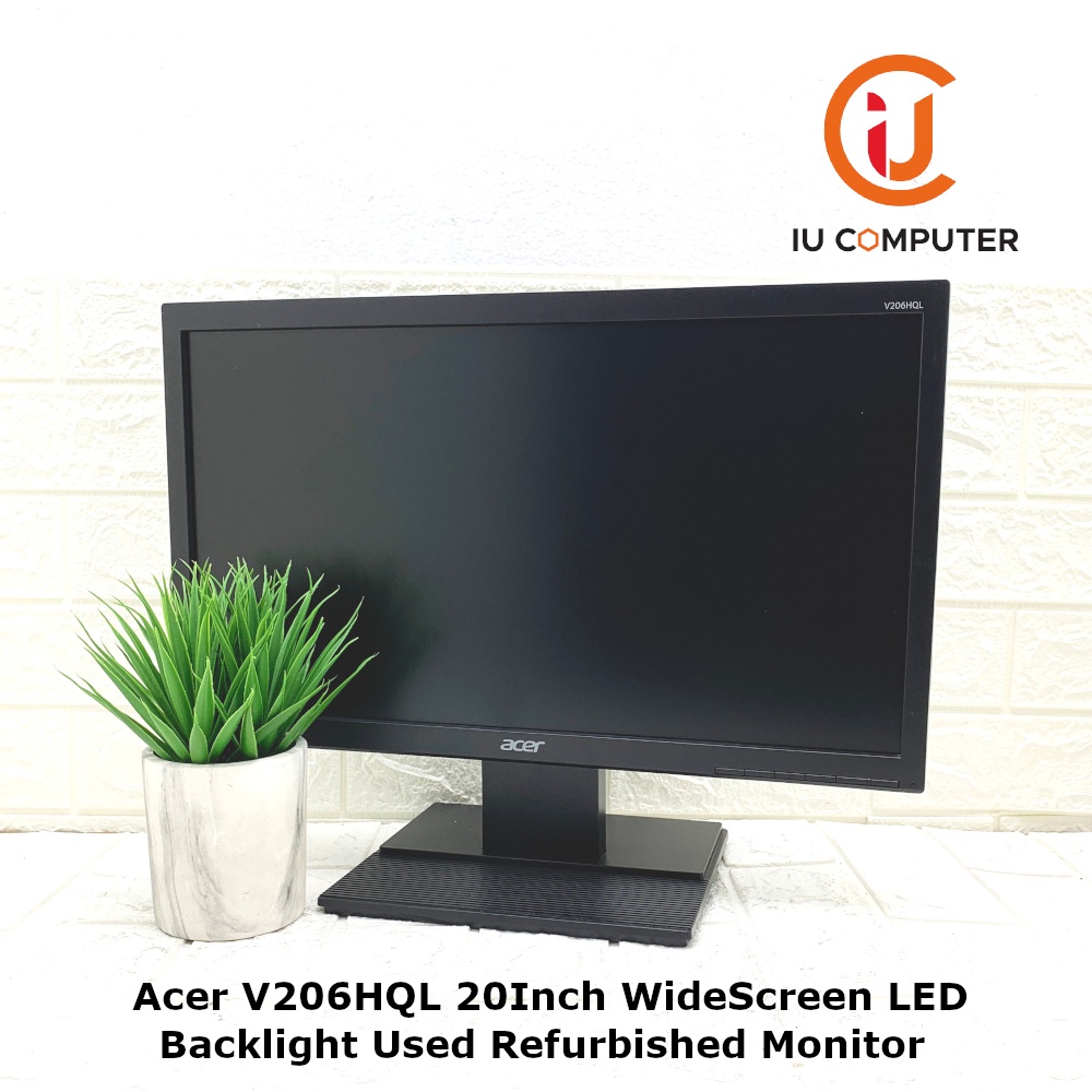 ACER V206HQL 20 INCH WIDESCREEN LED BACKLIT USED REFURBISHED MONITOR ...