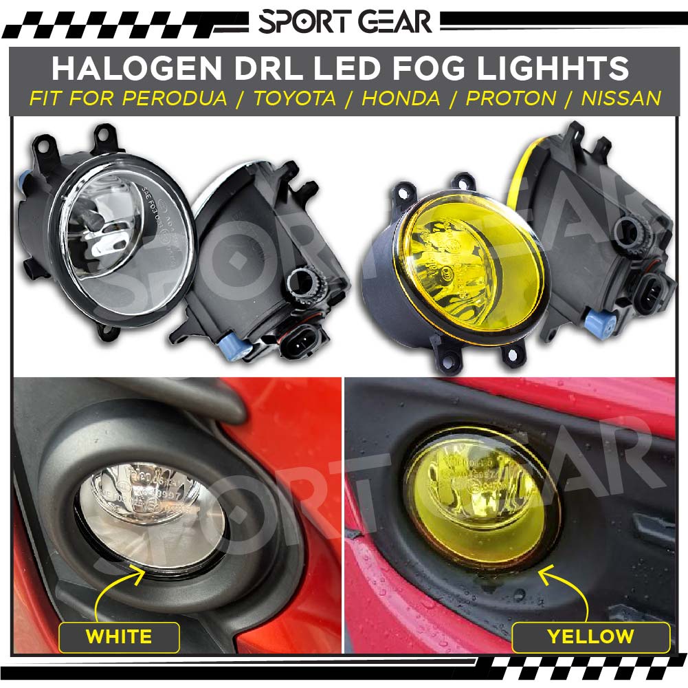 Car Perodua Proton Toyota Honda Nissan Spot Light Halogen Lamp DRL Fog ...