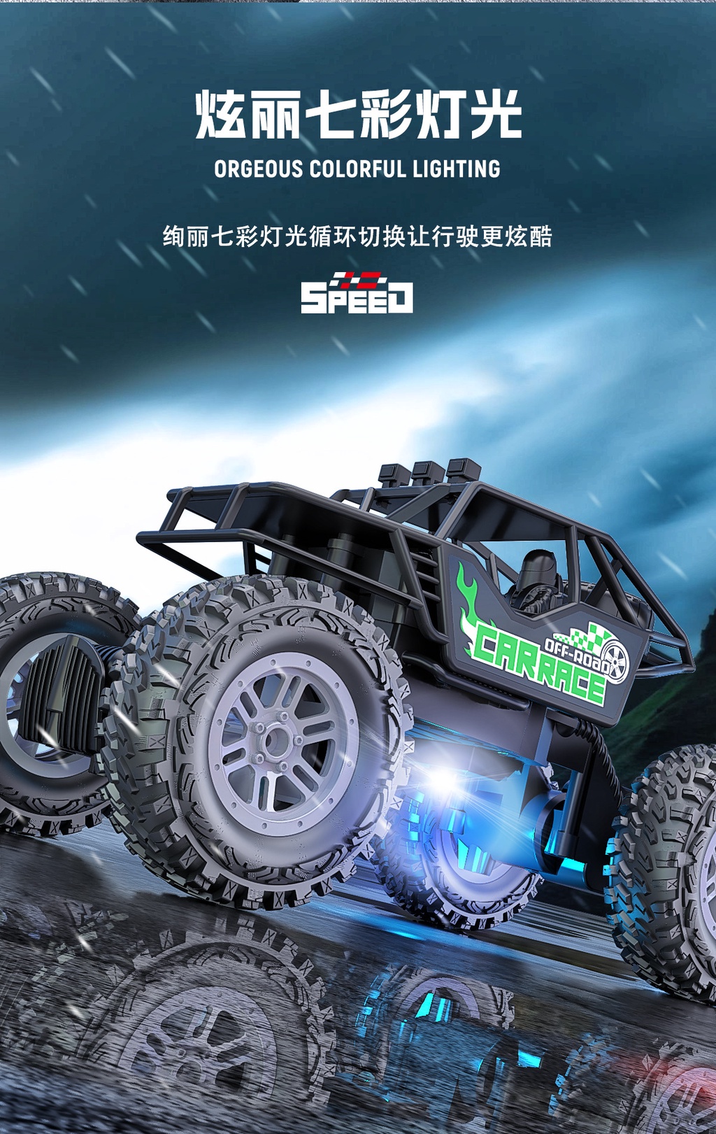 2.4GHz RC Car Remote Control 1:20 Scale Toys Wheel Drive High Speed ...