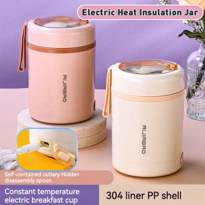 Constant Temperature Breakfast Cup 304 Stainless Steel Pluggable USB ...