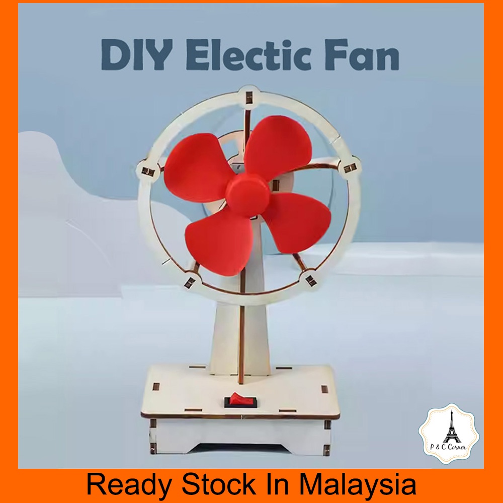 DIY Wooden Electric Fan Fixed Fan Direction For Children Learning ...