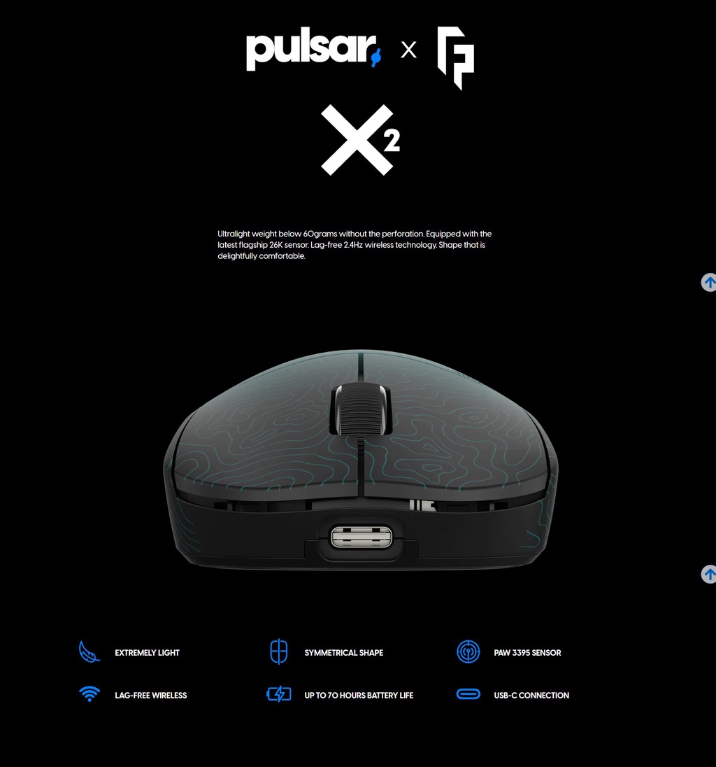 PULSAR X2 WIRELESS GAMING MOUSE - RANDOMFRANKP EDITION (2 YEAR WARRANTY ...