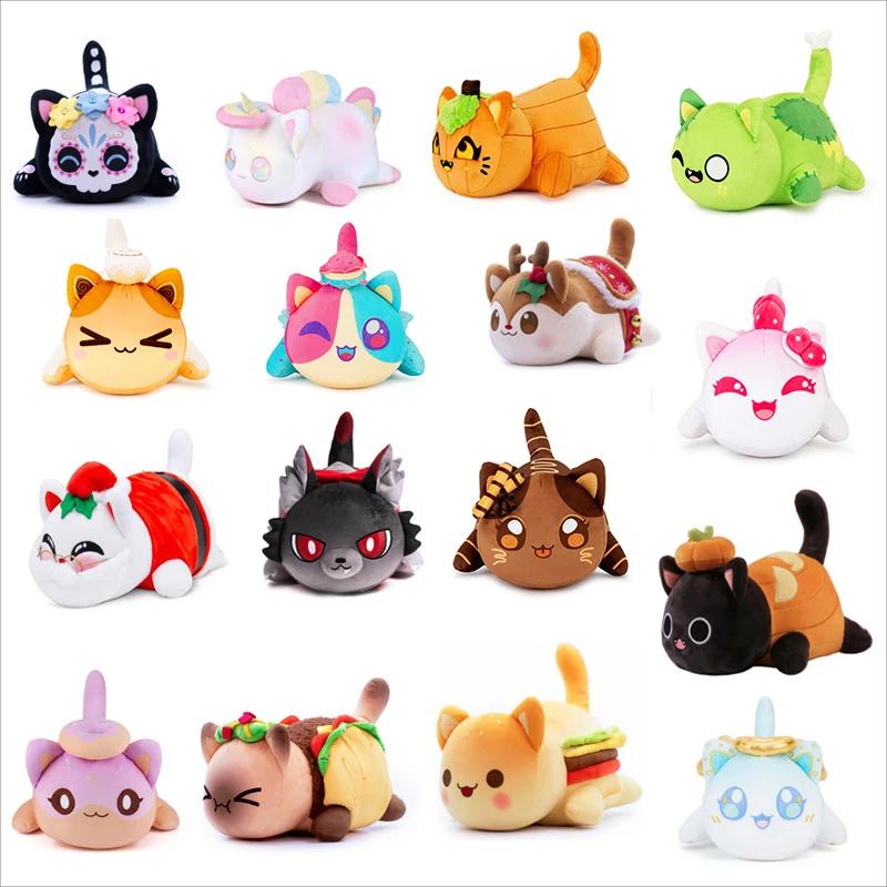 Cute 27styles Aphmau Meows Cat Plush Toy Soft Meemeow Stuffed Donut Cat Plushes French Fry