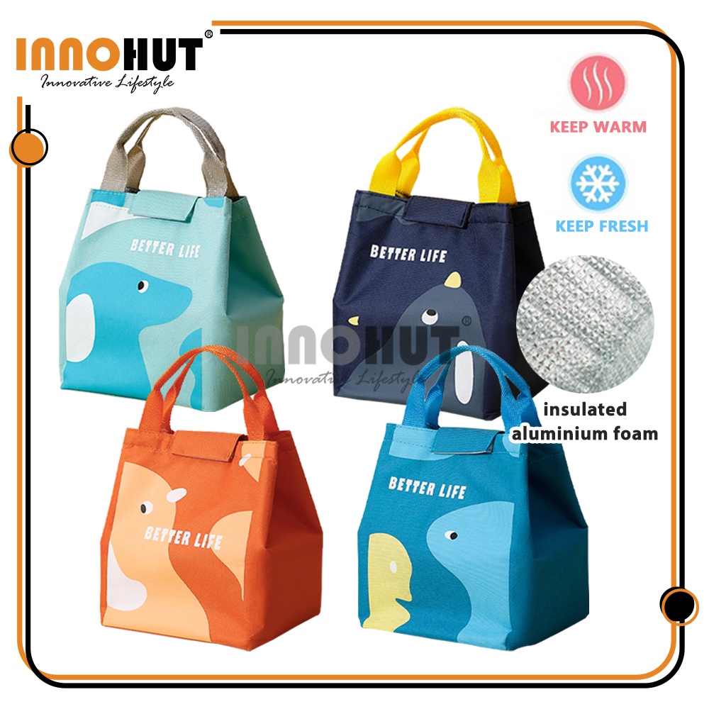 Innohut Food Lunch Bag Insulated Warmer Bag Beg Bekal Makanan Cartoon ...