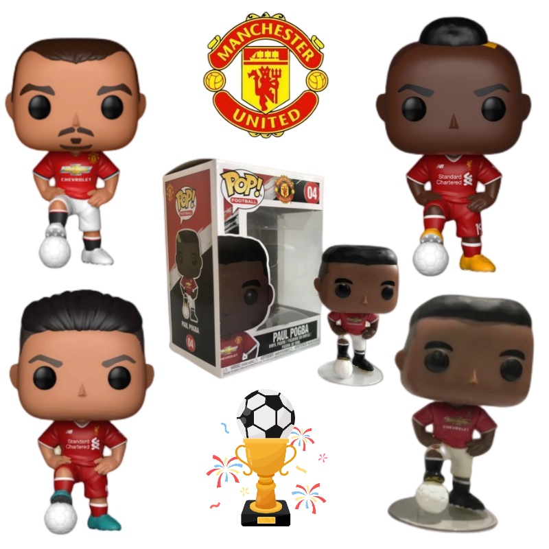 Collectible Pop Football Star Models Man Utd, Liverpool, Pogba, Salah ...