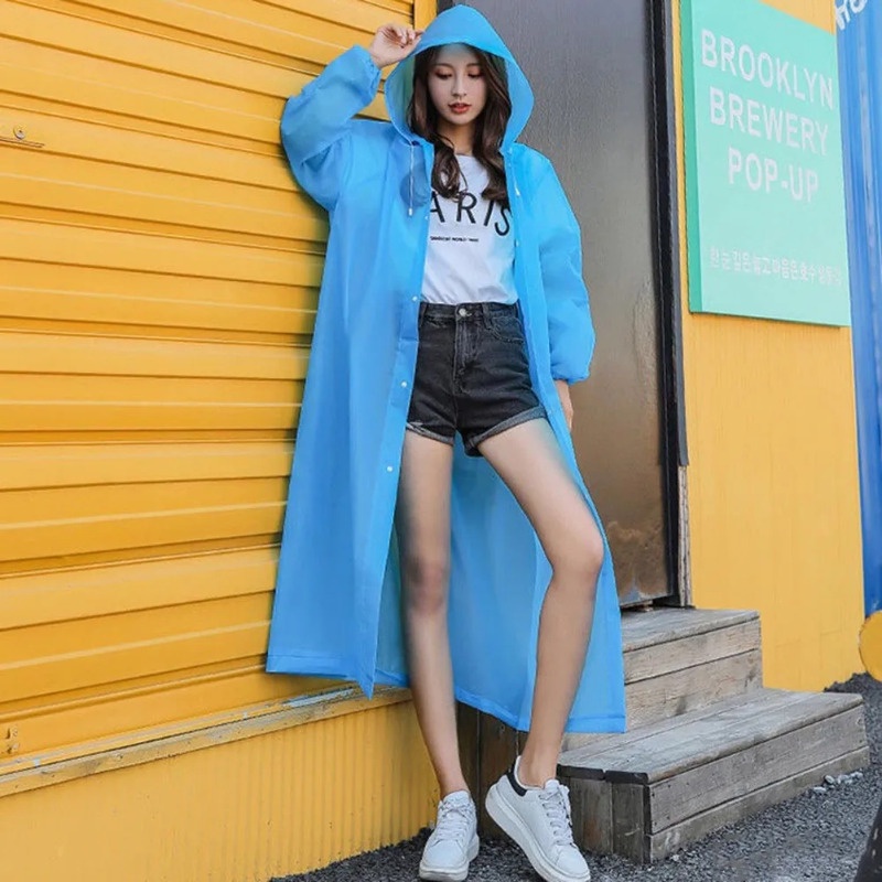 EVA Reusable Portable Raincoat Adult / All-in-one Girdle Thickened ...