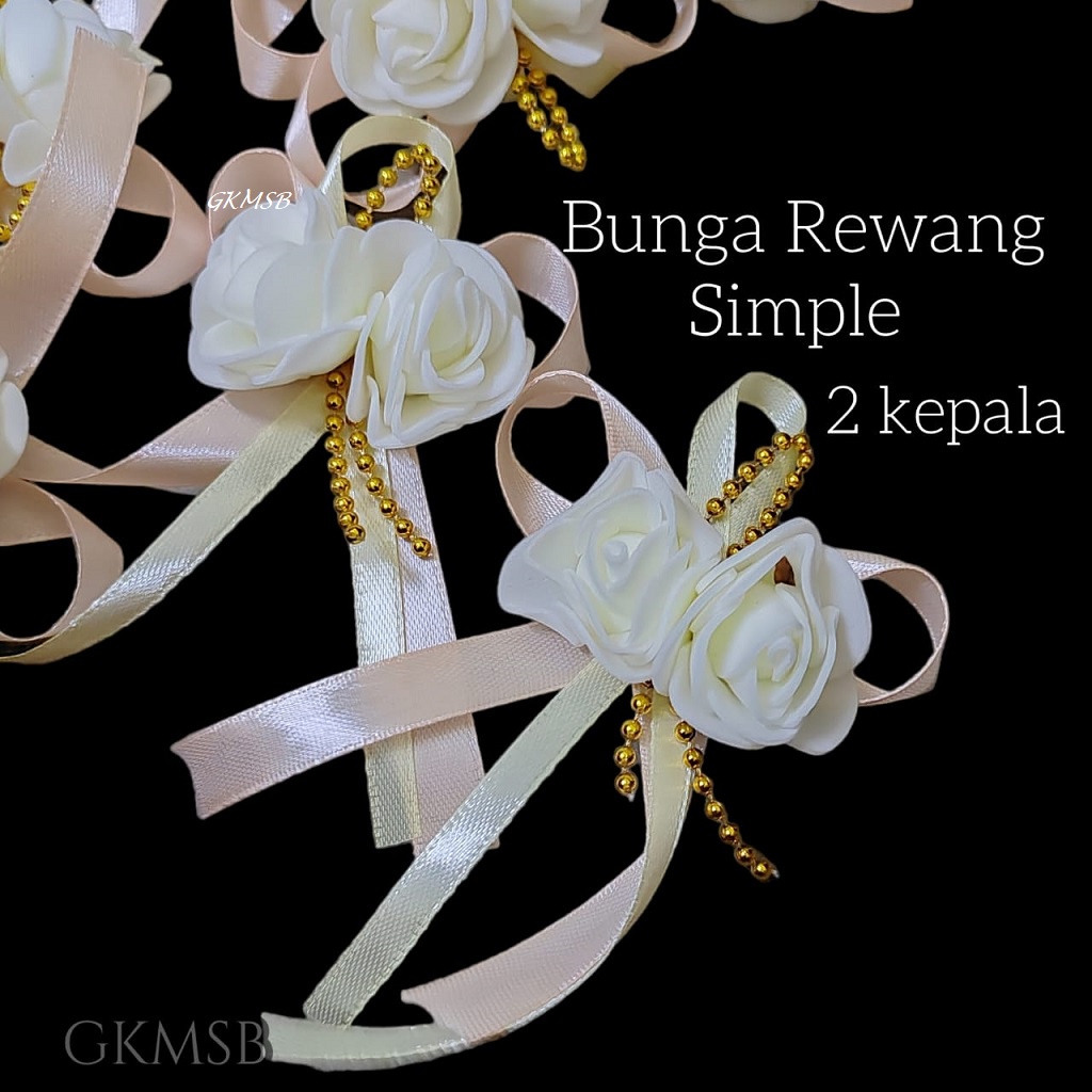 10/30/50pcs Bunga Rewang VIP Events Handmade Flowers Corsage Pin Rozet ...