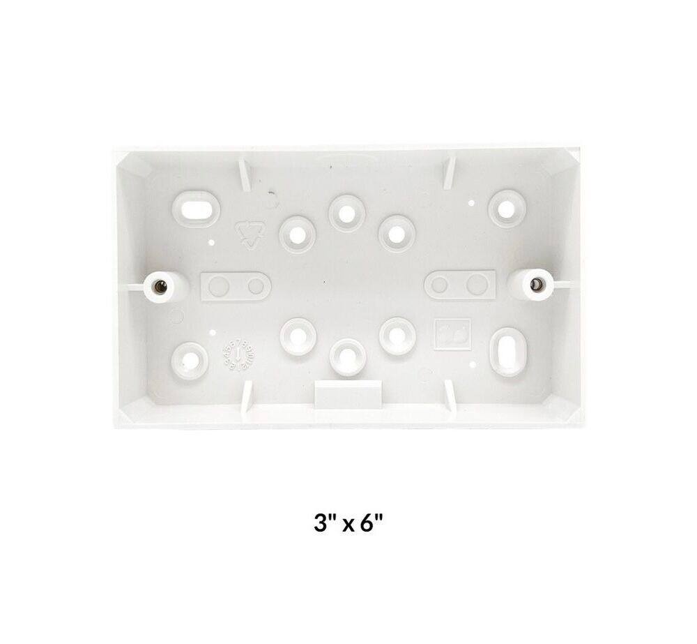 PVC NUT BOX 3X3 / 3X6 / 3X7 / 3X10 / 3X12 SURFACE/CONCEAL SWITCH SOCKET ...