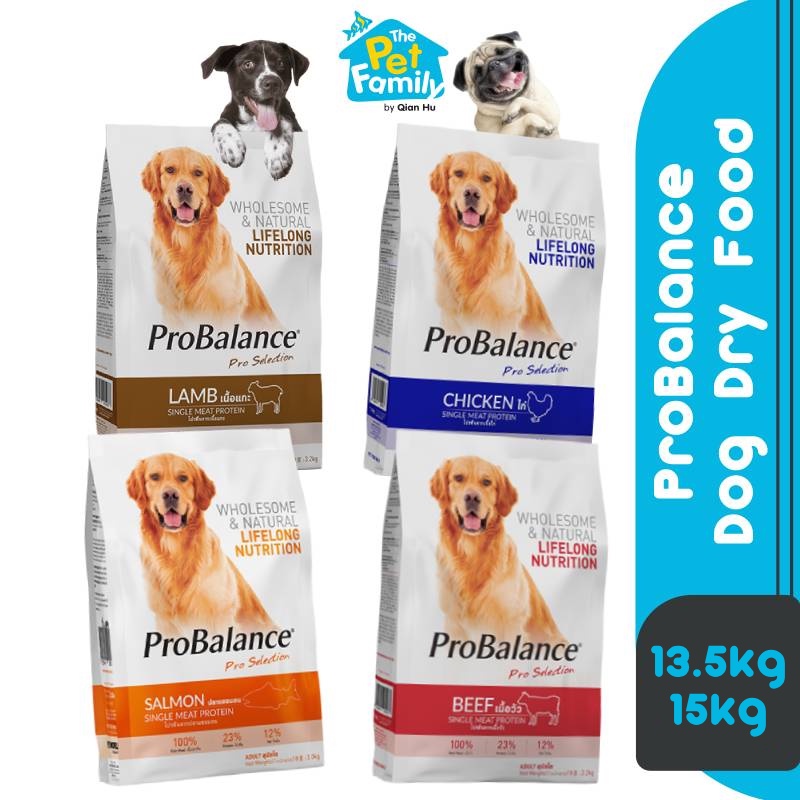 13.5kg/15kg ProBalance Dog Dry Food Chicken/Salmon/Lamb/Beef Flavor for ...