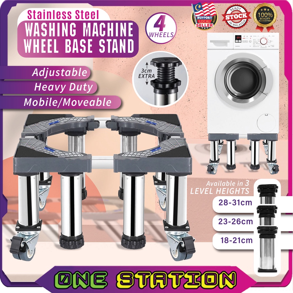 Stainless Steel Washing Machine Wheel Base Stand Bracket Rack ...
