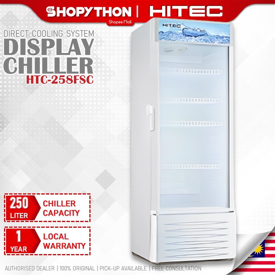 HITEC Single Door Display Chiller HTC-258FSC (250L) Showcase Manual ...