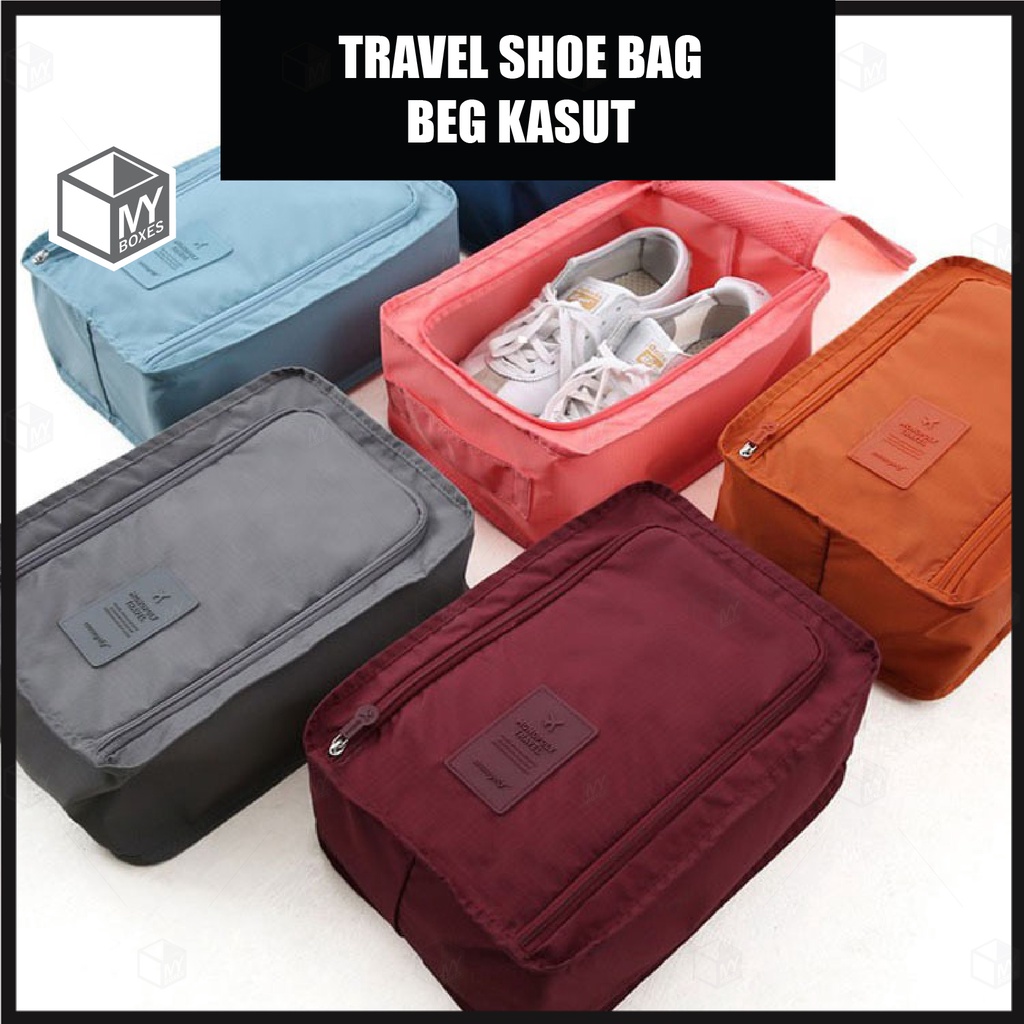 MYB Waterproof Travel Shoes Pouch Bag Nylon Mesh Light Weight Organizer ...
