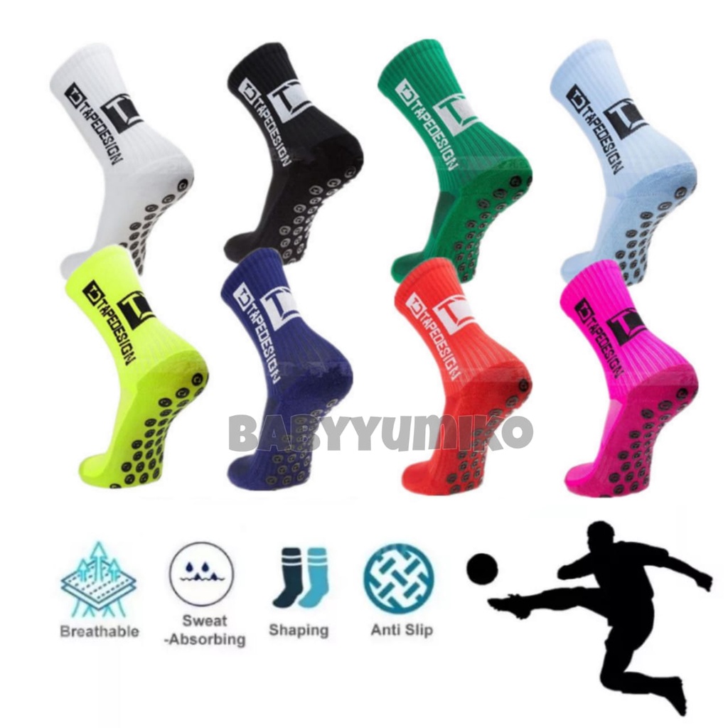 Sock Anti slip Sport TP socks football socks Stokin Tebal Running ...