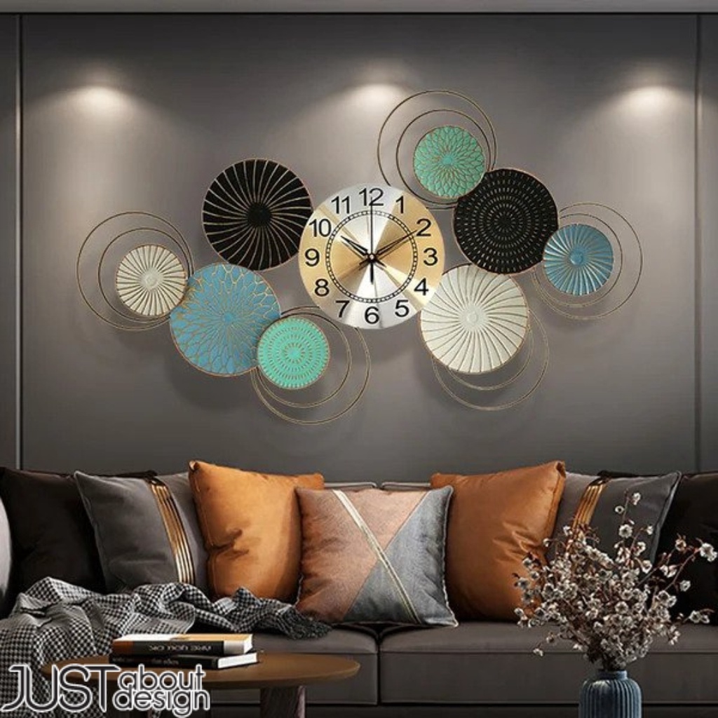 Jam Dinding Wall Clock Metal Clock Jam Besi Hiasan Dinding Wall Home ...