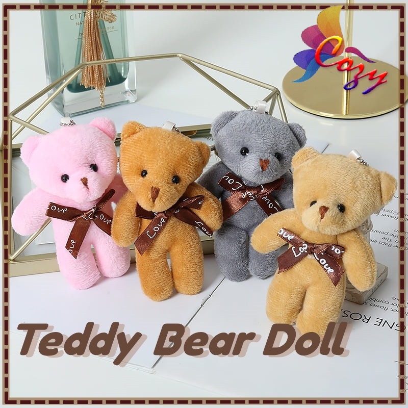 (1 PCS)Teddy Mini Bear Cute Small Size Bear Doll Soft Stuffed Plush ...