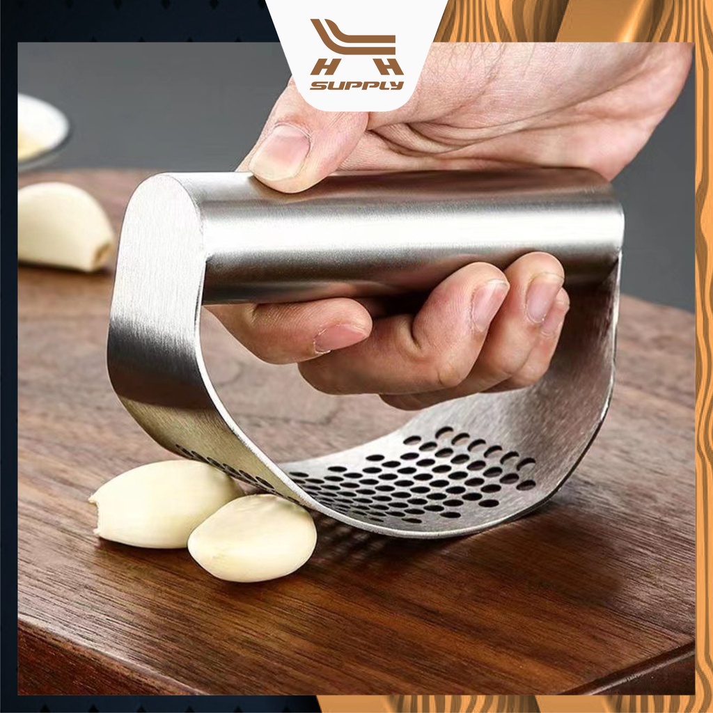 LH Garlic Rocker Tool Stainless Steel, Manual Garlic Chopper Garlic ...