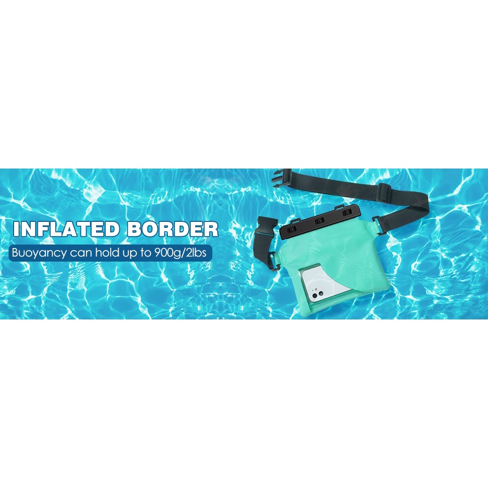 MoKo Waterproof Phone Pouch Fanny Pack, Floating Dry Bag for Swimming ...