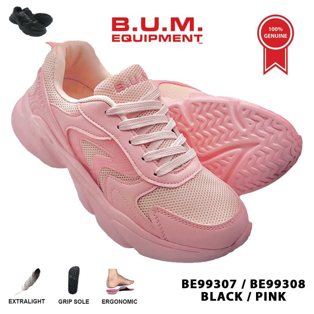 BUM Equipment Kasut Wanita Bernafas Ringan - Women's Shoes Black/Pink ...