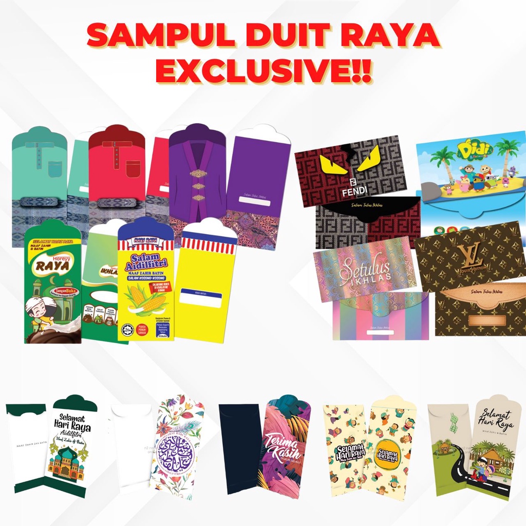 MOJOSKINS 10 PCS Sampul Duit Raya 2024 Exclusive Sampul Raya Murah ...