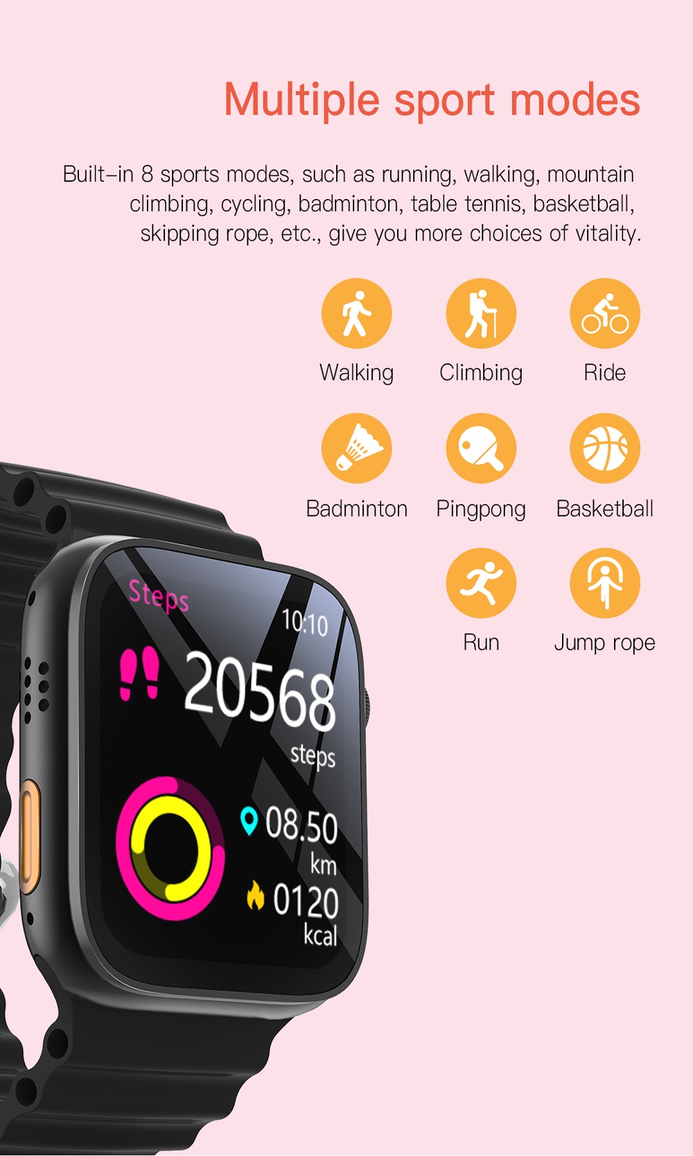 S8 Ultra Smart Watch Series 8 Ultra Men Women Bluetooth Call Wireless ...