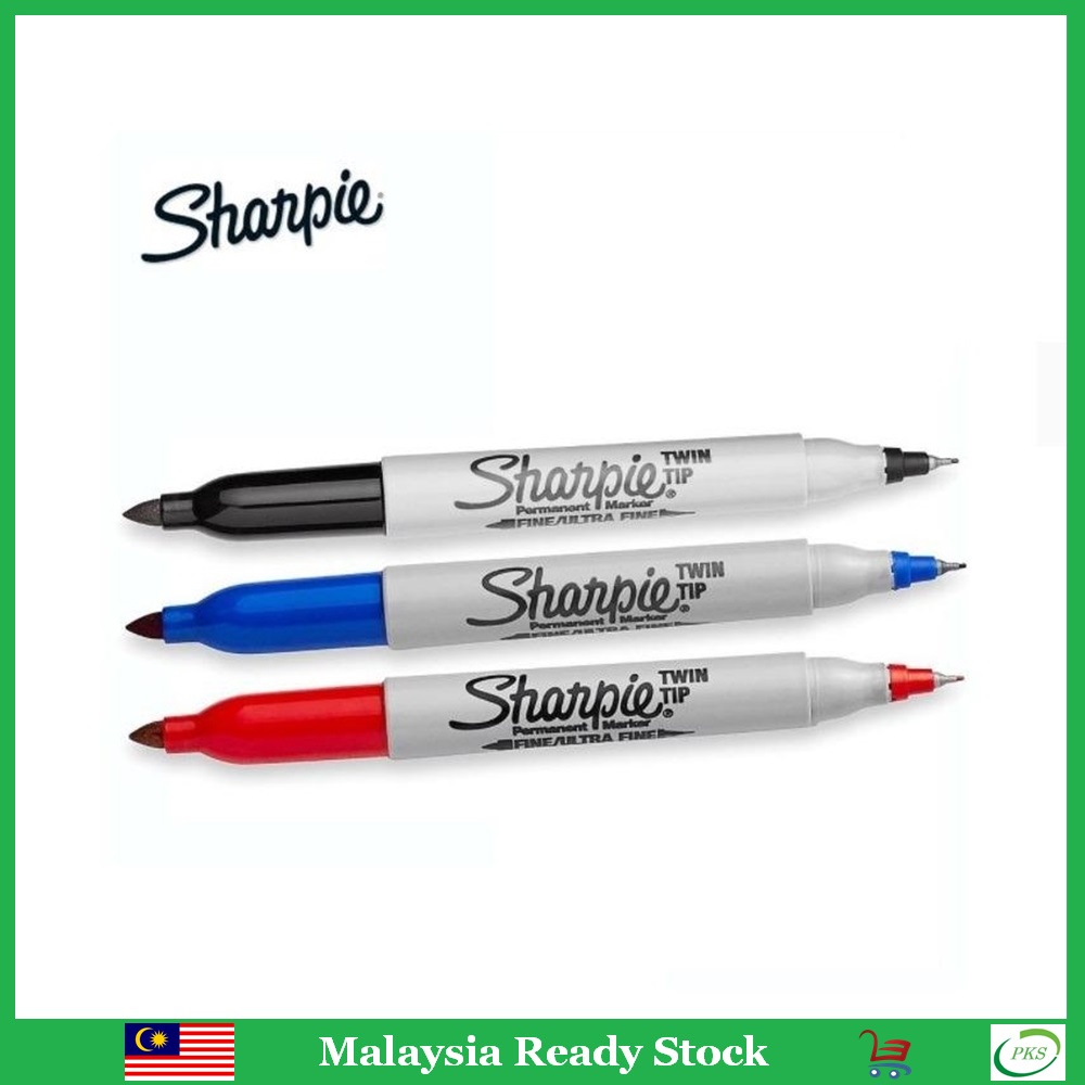 Sharpie Twin Tip Permanent Marker Pen Twin Head | Shopee Malaysia