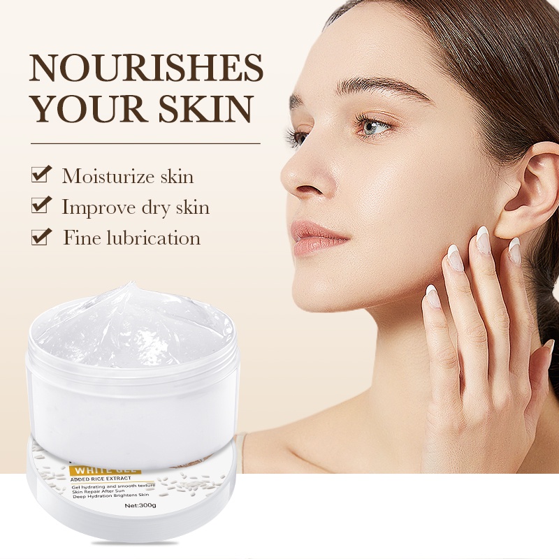BIOAQUA Rice Raw Pulp White Gel Moisturizing Brightening Hydrating Acne ...