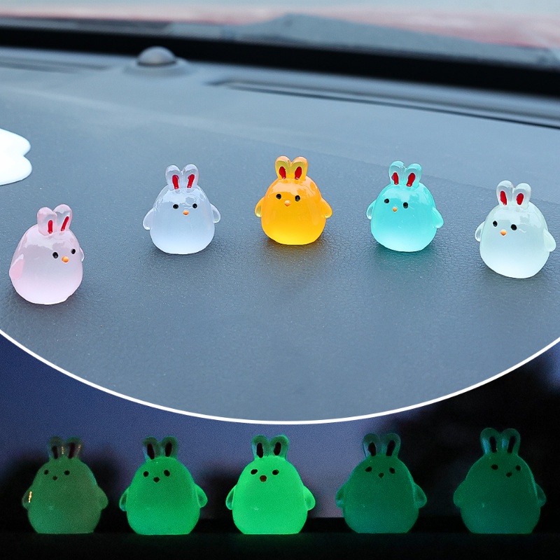 [ Featured ] Luminous Rabbit Resin Ornament Mini Fairy Glowing Rabbits ...