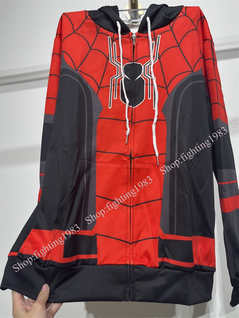 Spiderman Costume Adult Men Miles Morales Jacket Mask Suit Spiderman