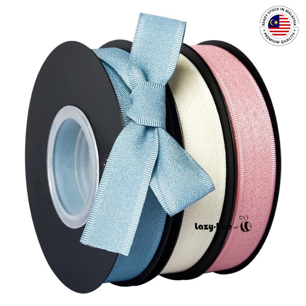 LAZY BEE 5 Meter Rib Edge Linen Ribbon DIY Wedding Hair Bow Bouquet ...