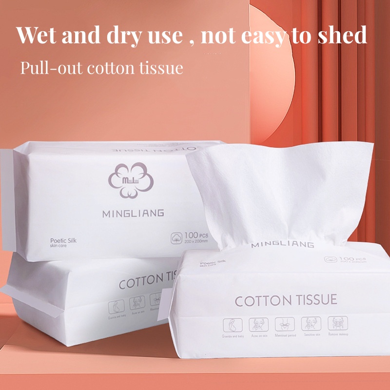 【NV Ready Stock】Cotton Tissue Disposable Facial Tissue for Adults and ...