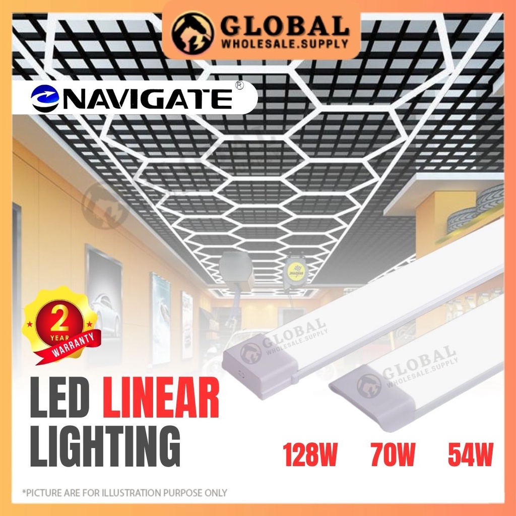 NAVIGATE LED Linear Light Batten Light Ceiling Surface Mounted LED Tube ...