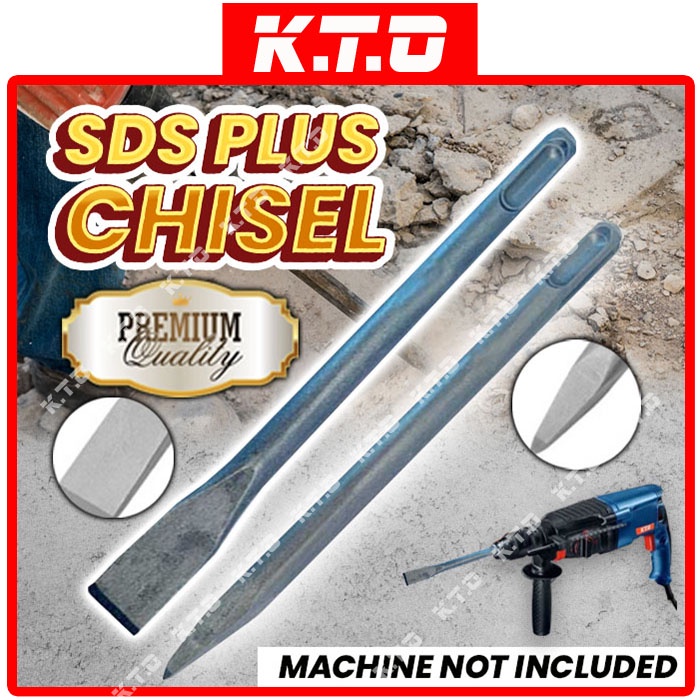 1 Pcs 10 x 165mm SDS Plus Rotary Hammer Groove Bit Drill Point Flat ...