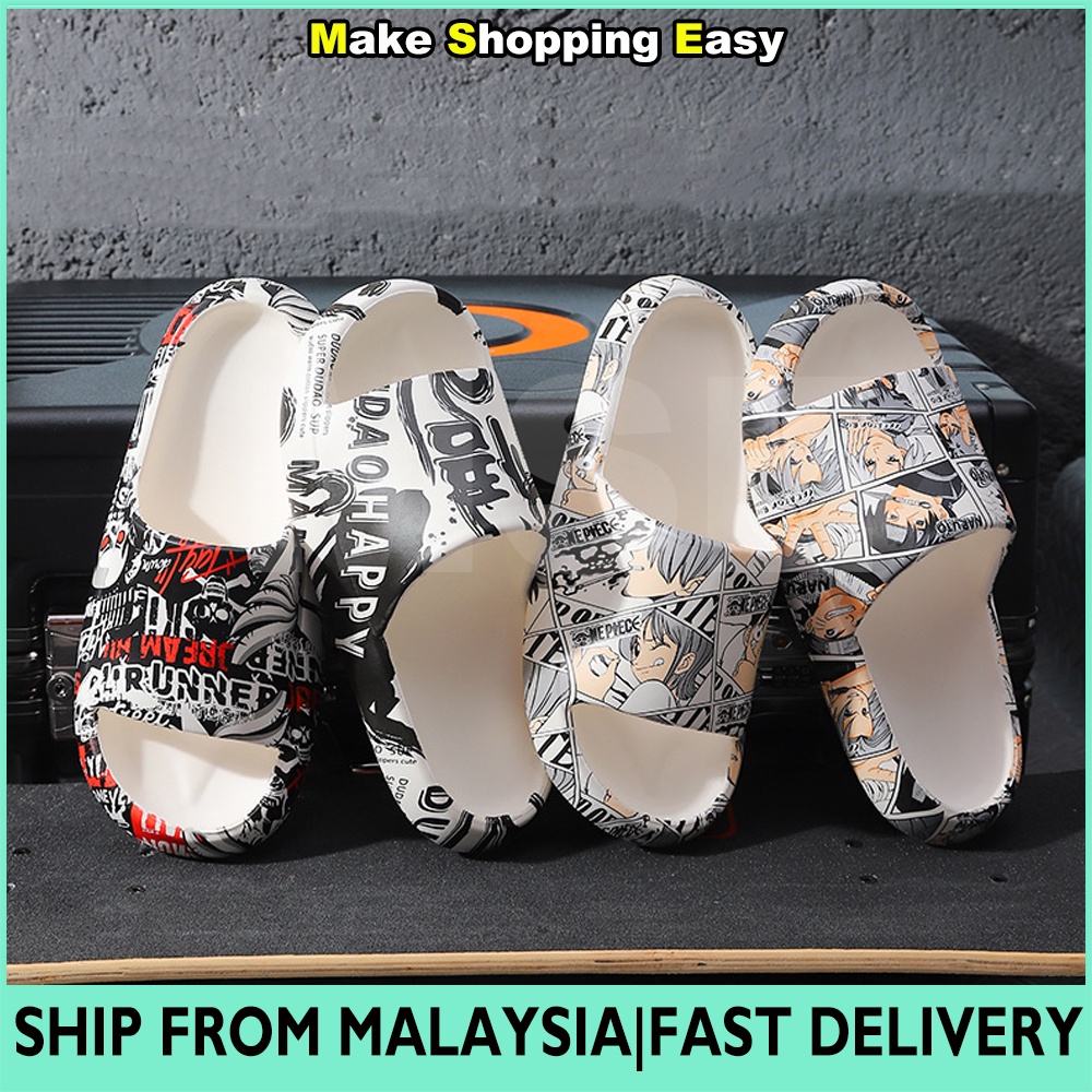 MSE Thick Cartoon Soft Sandal Selipar Unisex Outdoors Indoors Summer ...