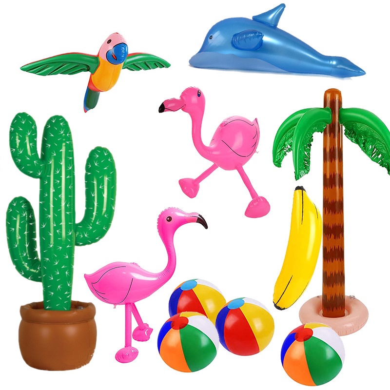 Inflatable Cactus Coconut Balloon Flamingo Dolphin Parrot Banana ...