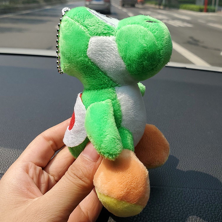 12CM Super Mario Bros Yoshi Plush Phone Chain Toy Cute Dinosaur ...