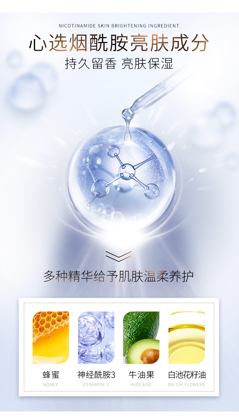 MAYCREATE Nicotinamide Perfume Body Lotion Moisturizing Nourishing ...