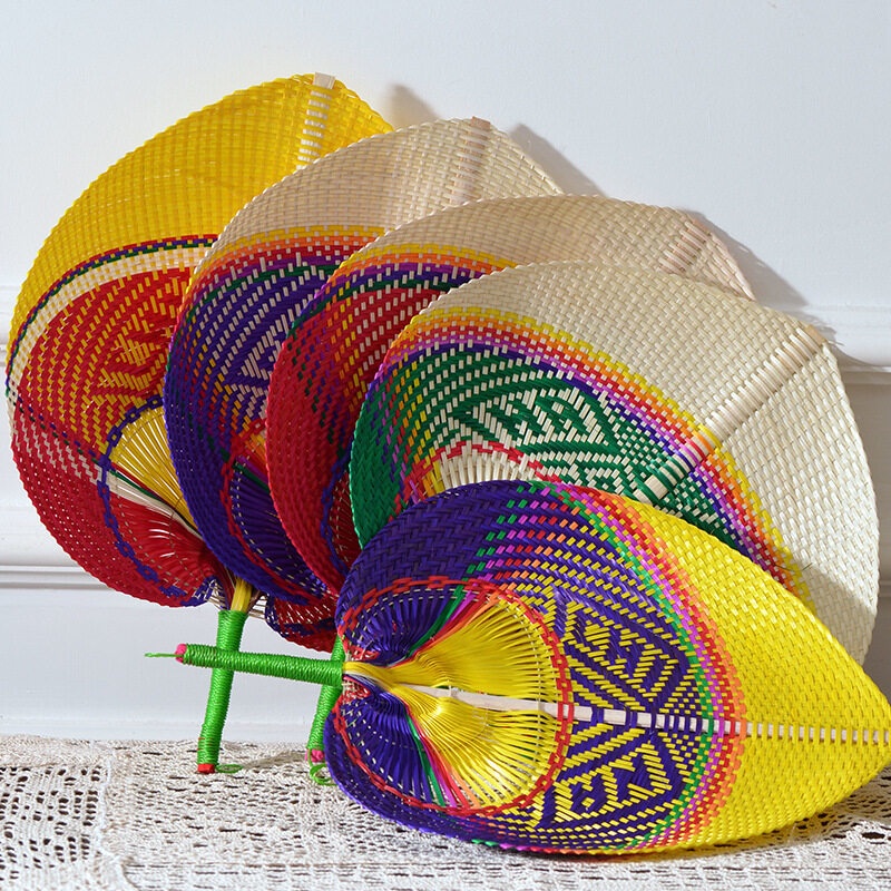 Retro Props Chinese Fan Paddle Hand Fan Women's Paddle Fan Wicker ...