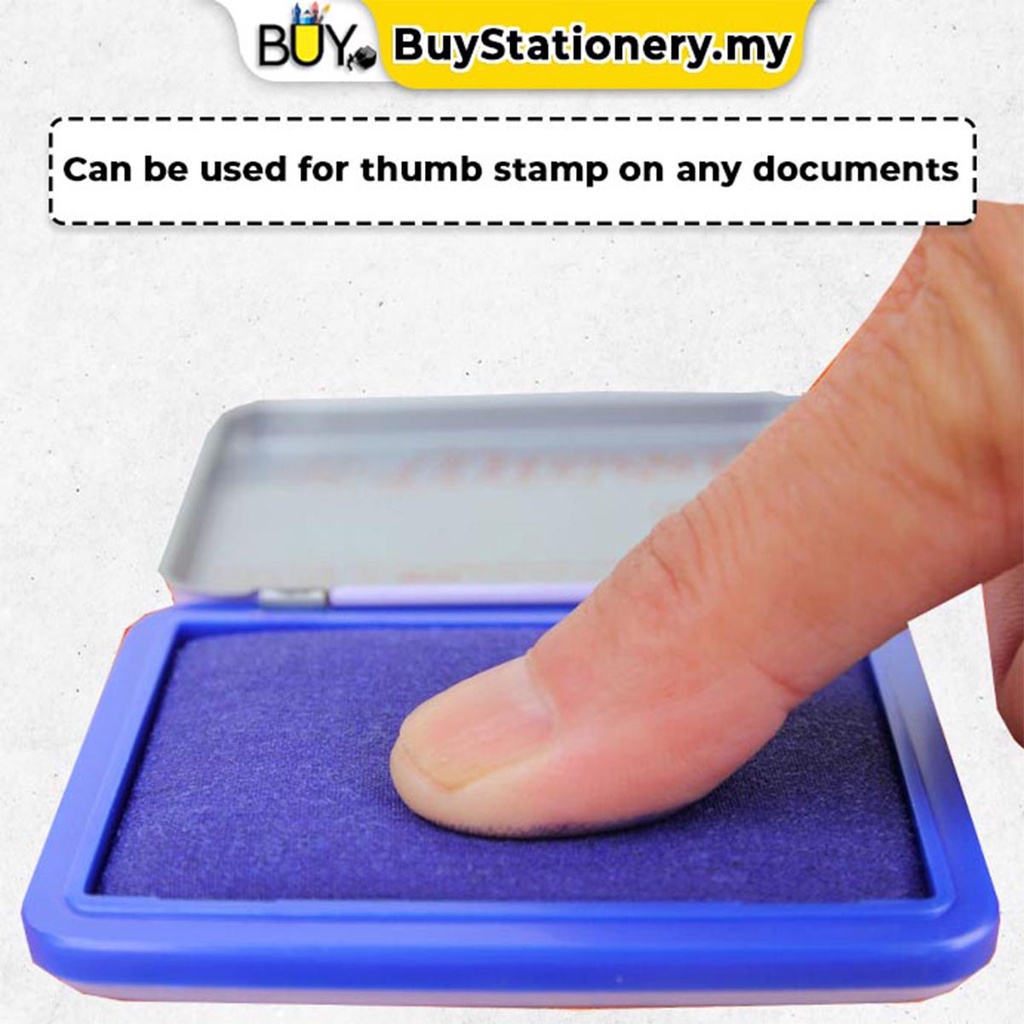 Artline Stamp Pad Cop Nama Stamp Rubber Stamp Chop Stamp Pad Ink (1s/BOX) Dakwat Cop Jari ...