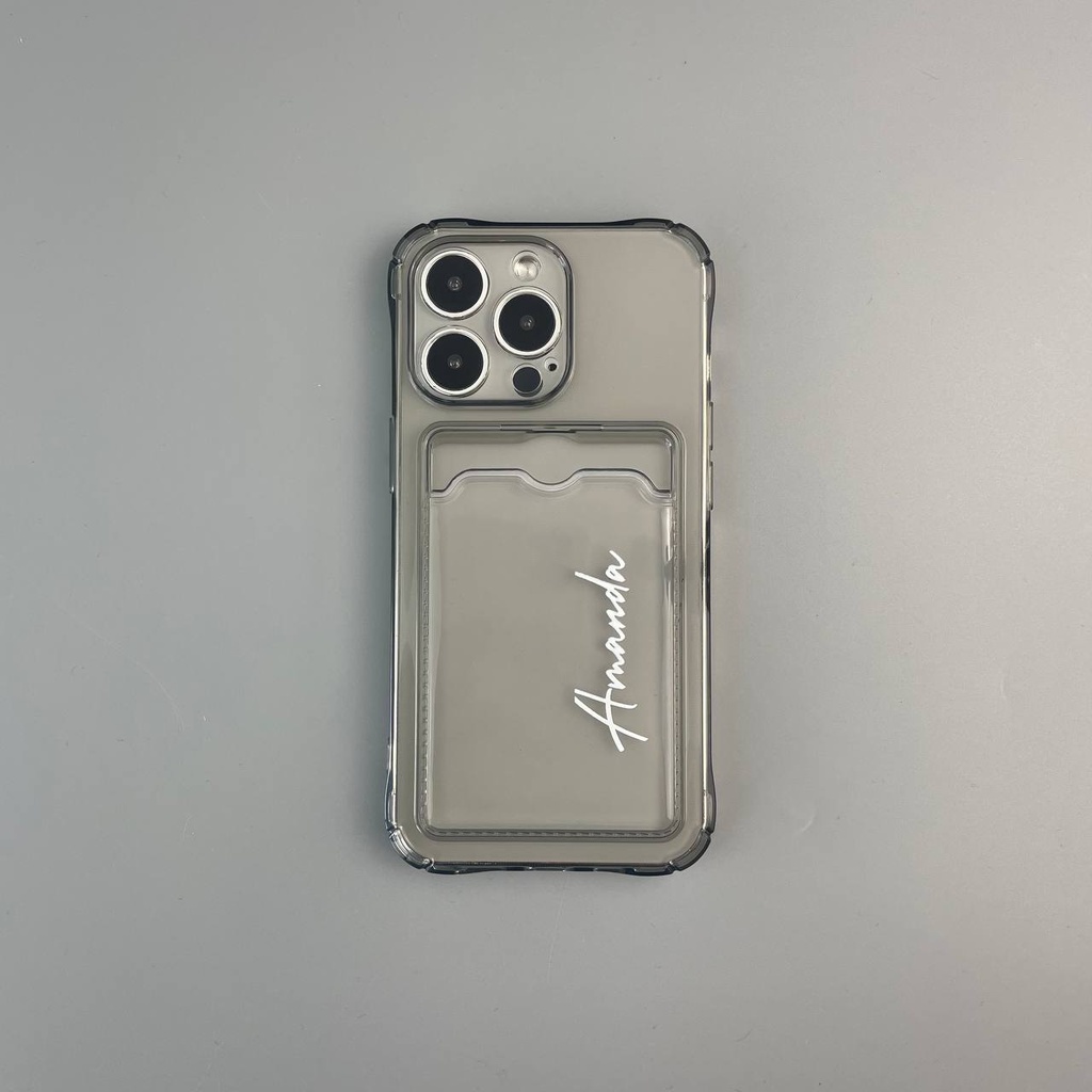 MojoSkins Transparent Card Casing For 15 Pro Max 14 13 Pro Max 12 11 XS ...