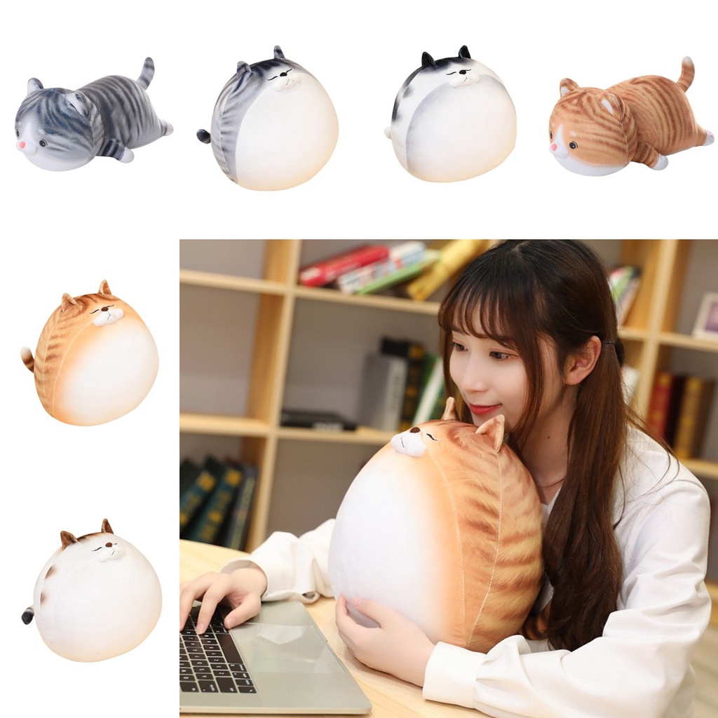 Japanese Style Cute Short-haired Cat Plush Toy With Pp Cotton Filling ...