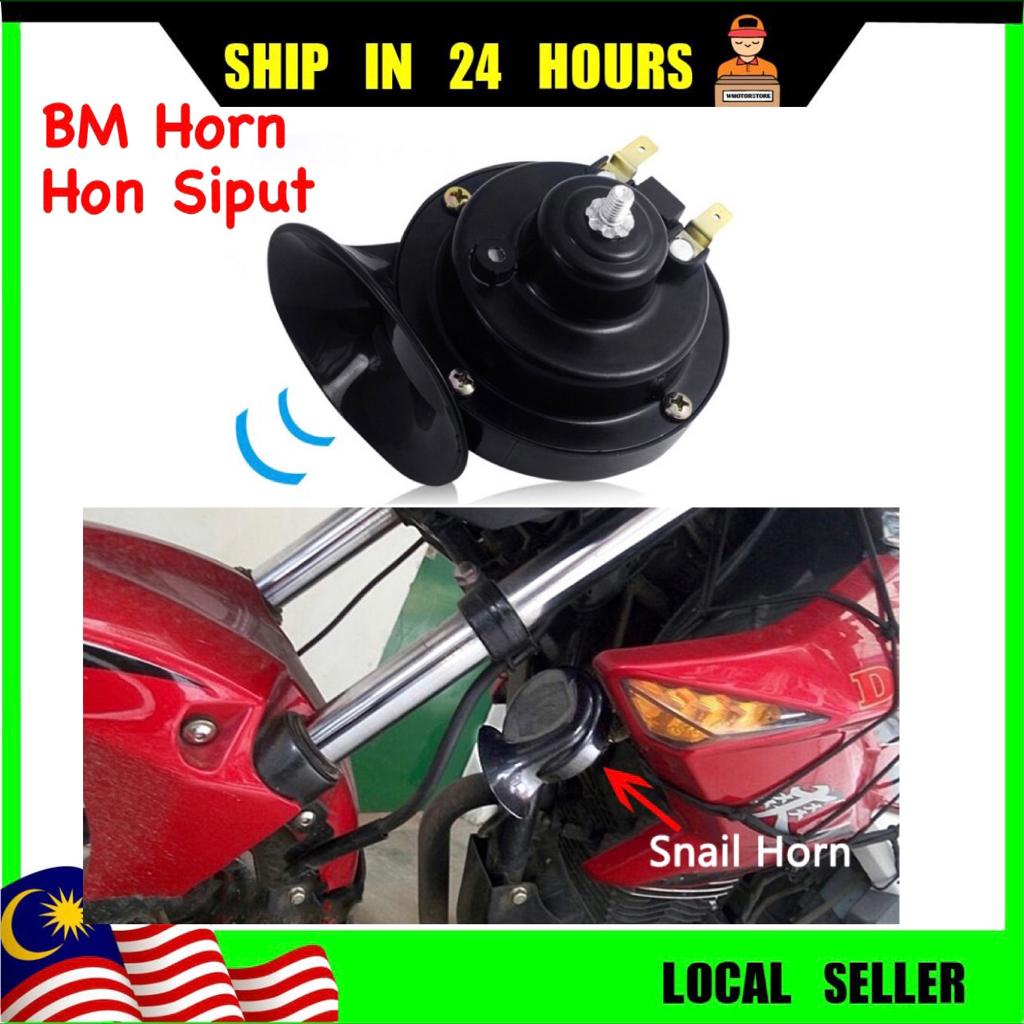BM HORN 12V CAR MOTORCYCLE HON HORN SIPUT BUNYI KUAT LOUD LC135 NVX ...